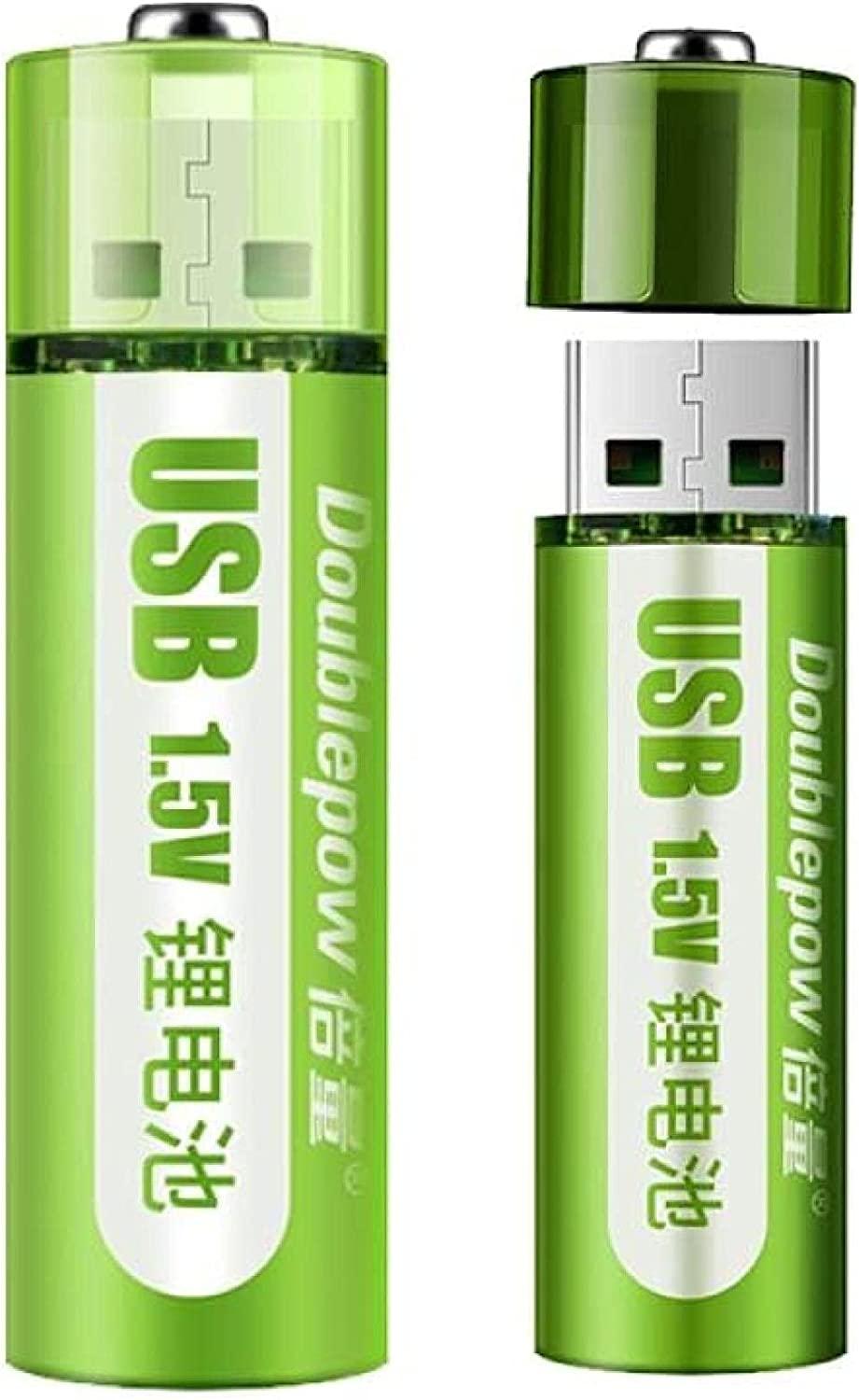 1x Pack | 1.5V AA rechargeable battery 1800mWh USB AA rechargeable li-