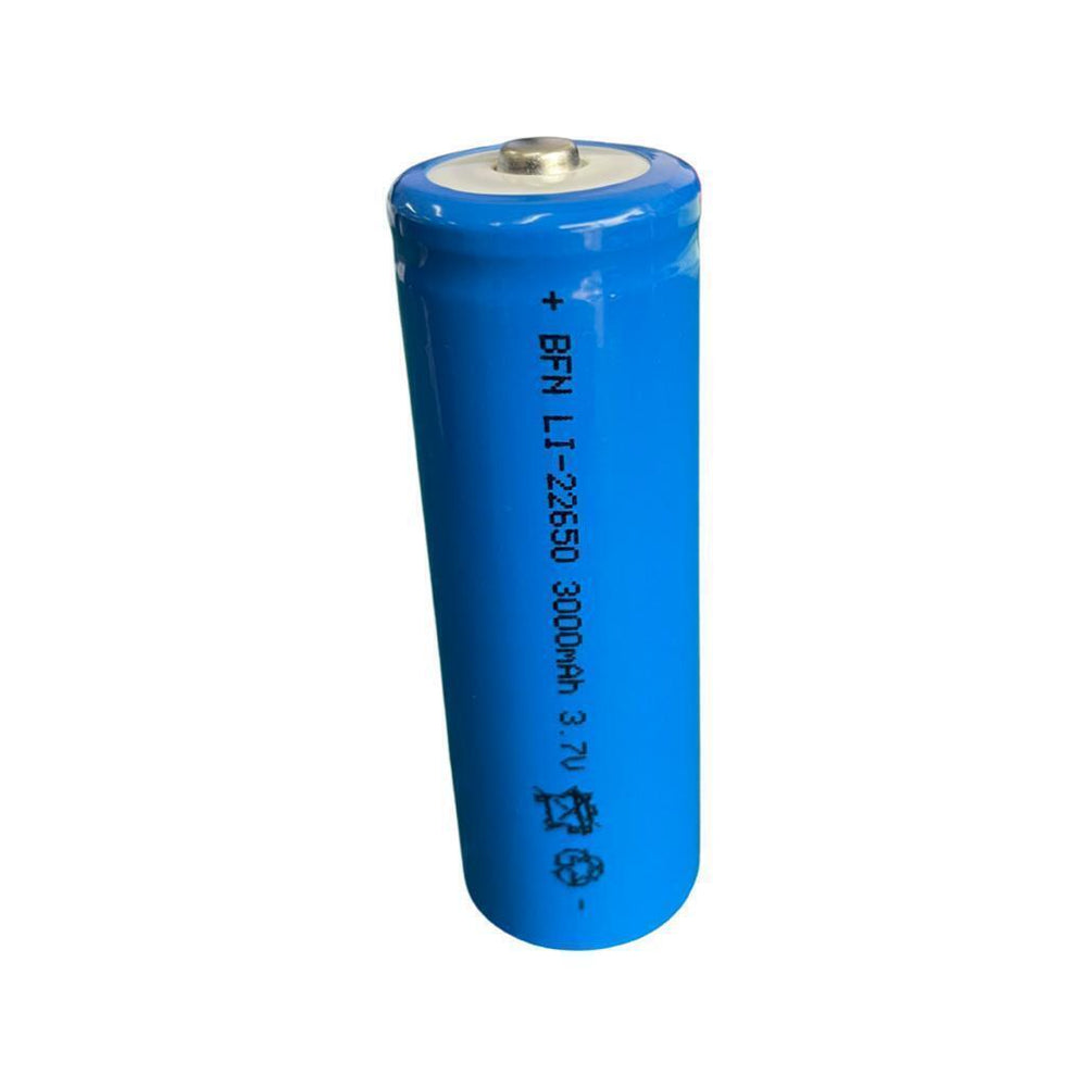 3.7V 22650 rechargeable lithium ion battery li-ion cell Flat top 3000m